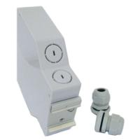 China Abs Plastic Din Rail Mount Optical Fiber Terminal Box 12 Adapters Lc/Upc Simplex for sale
