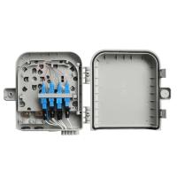 China Fiber Optic Terminal Box 8Core SM/DX SC/LC/ST/FC Light Gray/Black IP 66 for sale