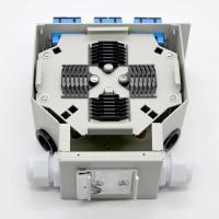 China 24fibers Din-Rail Fiber Optic Termination Box Cold-Roll Steel 12 Ports Sc Duplex for sale