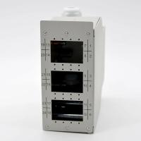 China Fiber Optic DIN Rail Terminal Box Cold Roll Steel 12 Port 24core to 48Core for sale