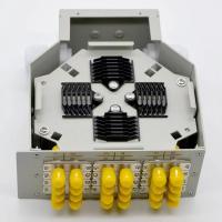 China 24 Core DIN Rail Fiber Optic Cable Patch Panel 12 ST Duplex Adapter Terminal Connection Box for sale