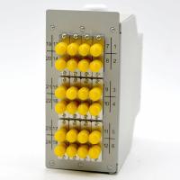China 24 Core DIN Rail Fiber Optic Cable Patch Panel 12 ST Duplex Adapter Terminal Connection Box for sale