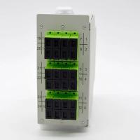 China Fiber Optic DIN Rail Terminal Box Cold Roll Steel 12 Port 24core to 48Core for sale