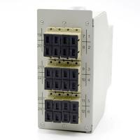 China Fiber Optic DIN Rail Terminal Box Cold Roll Steel 12 Port 24core to 48Core for sale