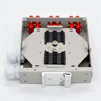 China 12core Fibre Optic DIN Rail Mount Enclosure  With St Duplex Adapter for sale