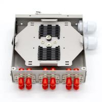 China 12core Fibre Optic DIN Rail Mount Enclosure  With St Duplex Adapter for sale