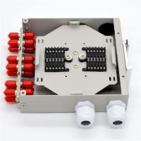 China 12core Fibre Optic DIN Rail Mount Enclosure  With St Duplex Adapter for sale