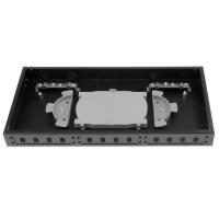 China Fixed Rack Mount ODF Fiber Optic Patch Panel 1U 12 Port with Adapter panel for sale