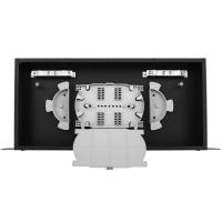 China Fixed Rack Mount ODF Fiber Optic Patch Panel 1U 12 Port with Adapter panel for sale