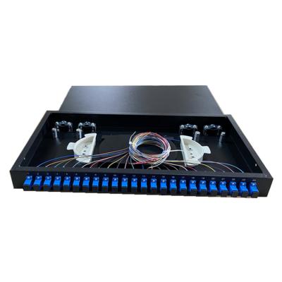 China Fixed Rack Mount Fiber Optic Patch Panel 1U 19