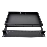 China 1U MTP Cassette Module 96F MPO To LC Patch Panel Rack Mount Black for sale