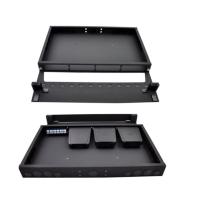 China 1U MTP Cassette Module 96F MPO To LC Patch Panel Rack Mount Black for sale