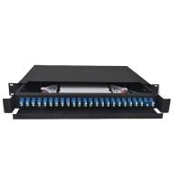 China ODF 24 Port Fiber Optic Patch Panel Enclosure Box 24Core Drawer Joint for sale