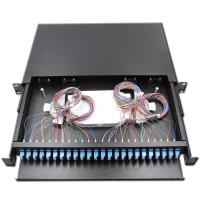 China ODF 24 Port Fiber Optic Patch Panel Enclosure Box 24Core Drawer Joint for sale