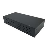 China Cold Roll Steel Rack Fiber Optic Patch Panel 0.8mm Thick 2U FC Adapter for sale