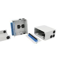 China Fiber Optic Splicing Metal Box Din-Rail And Wall Mounting Enabled 12 Sc Upc Adapter for sale
