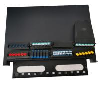 China 1U MTP MPO Fiber Patch Panel 19 Inch Frame Rack Cabinet 96 Cores Splicing for sale