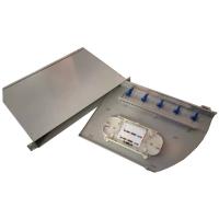 China Grey 24 Port SC Fiber Patch Panel Swing Type 1U Optical Distribution Panel for sale
