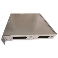 China Grey 24 Port SC Fiber Patch Panel Swing Type 1U Optical Distribution Panel for sale