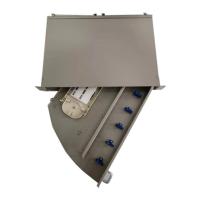 China Grey 24 Port SC Fiber Patch Panel Swing Type 1U Optical Distribution Panel for sale