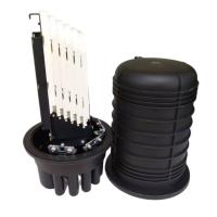 China Waterproof Fiber Optic Dome Enclosure 144 Core Outdoor Joint Box Ip68 for sale