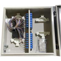 China 48 Core Wall Mount Fiber Distribution Box Outdoor Waterproof 48F LCD Adapter for sale