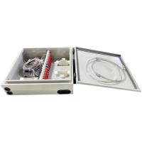 China 48 Core Wall Mount Fiber Distribution Box Outdoor Waterproof 48F LCD Adapter for sale