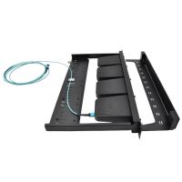 China 96 Core MPO Cassette Patch Panel LC 1U Enclosure Rack Mount Black for sale