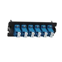 China MPO Rack Mount Fiber Panel Enclosure 24 Port LC Fiber Patch Panel 1U for sale