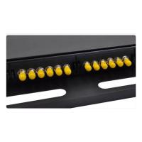 China Black ODF Patch Panel Simplex 24F 24 Port ST Fiber Patch Panel Face Plate 6 Slot for sale