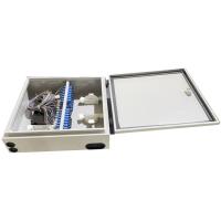 China 48 Core Wall Mount Fiber Distribution Box Outdoor Waterproof 48F LCD Adapter for sale