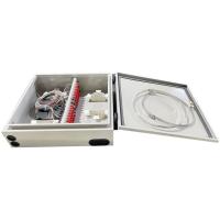 China 48 Core Wall Mount Fiber Distribution Box Outdoor Waterproof 48F LCD Adapter for sale