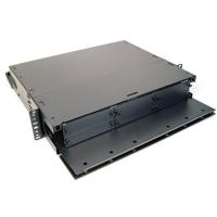 China LGX 2U Rack Mount Fiber Enclosure 6 Adapter Panel LC UPC Duplex 6 Slots 72F for sale