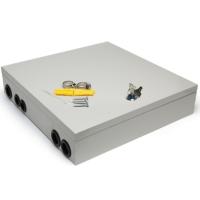 China 12F Wall Mount Fiber Enclosure Metallic ODF Fiber Optic Patch Box 12 Core for sale