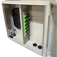 China 12F Wall Mount Fiber Enclosure Metallic ODF Fiber Optic Patch Box 12 Core for sale