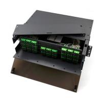 China 3RU MPO MTP Patch Panels 108F Fiber Patch Panel SC APC Holds 9 LGX Adapter for sale