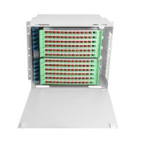 China 144 Core ODF Patch Panel Sc / Fc Adapter 19 Fiber Optic Patch Panel for sale