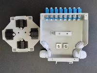 China 24 Core Fiber Optic Din Rail Terminal Box With 12 Pcs Lc/Apc Duplex Aadapter for sale