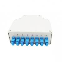 China 8 Port Din Rail Mounted Fiber Optic Din Rail Terminal Box With Sc/Upc Adapter Singemode Pigtails for sale