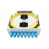 China 8 Port Din Rail Mounted Fiber Optic Din Rail Terminal Box With Sc/Upc Adapter Singemode Pigtails for sale