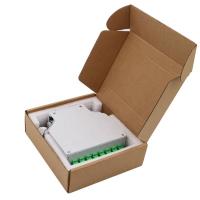 China 8 Port Din Rail Mounted Fiber Optic Din Rail Terminal Box With Sc/Upc Adapter Singemode Pigtails for sale