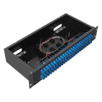 China Fixed ODF Fiber Optic Distribution Panel 2U Rack Mounted Patch Panel for sale