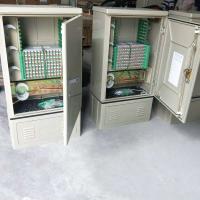 China FC SMC Fiber Optic Cabinet FDH Outdoor Fiber Distribution Cabinet 144 Core for sale