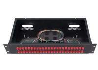 China 2U Optical Fiber Distribution Panel Box Enclosure Rack Mount Fc Adapter for sale