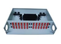 China Rack Mounted ODF Fiber Termination Fixed 2U 48 Core Fiber Optic Termination Box for sale