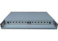 China Rack Mounted ODF Fiber Termination Fixed 2U 48 Core Fiber Optic Termination Box for sale