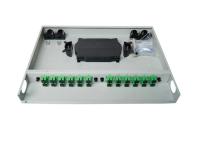 China Rack Mounted ODF Fiber Termination Fixed 2U 48 Core Fiber Optic Termination Box for sale