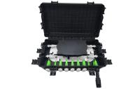 China FTTB Waterproof Fiber Optic Terminal Box SC IP68 2 IN 2OUT 48Core 16Port for sale