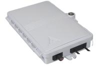 China 2Port Fiber Optic Terminal Box FTTH Outdoor/Indoor PC ABS Material Light Gray for sale
