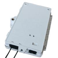 China 2Port Fiber Optic Terminal Box FTTH Outdoor/Indoor PC ABS Material Light Gray for sale